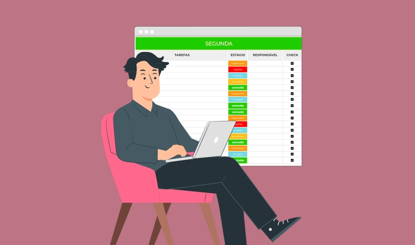 Planner Semanal GRÁTIS para lojas [Planilha ONLINE]
